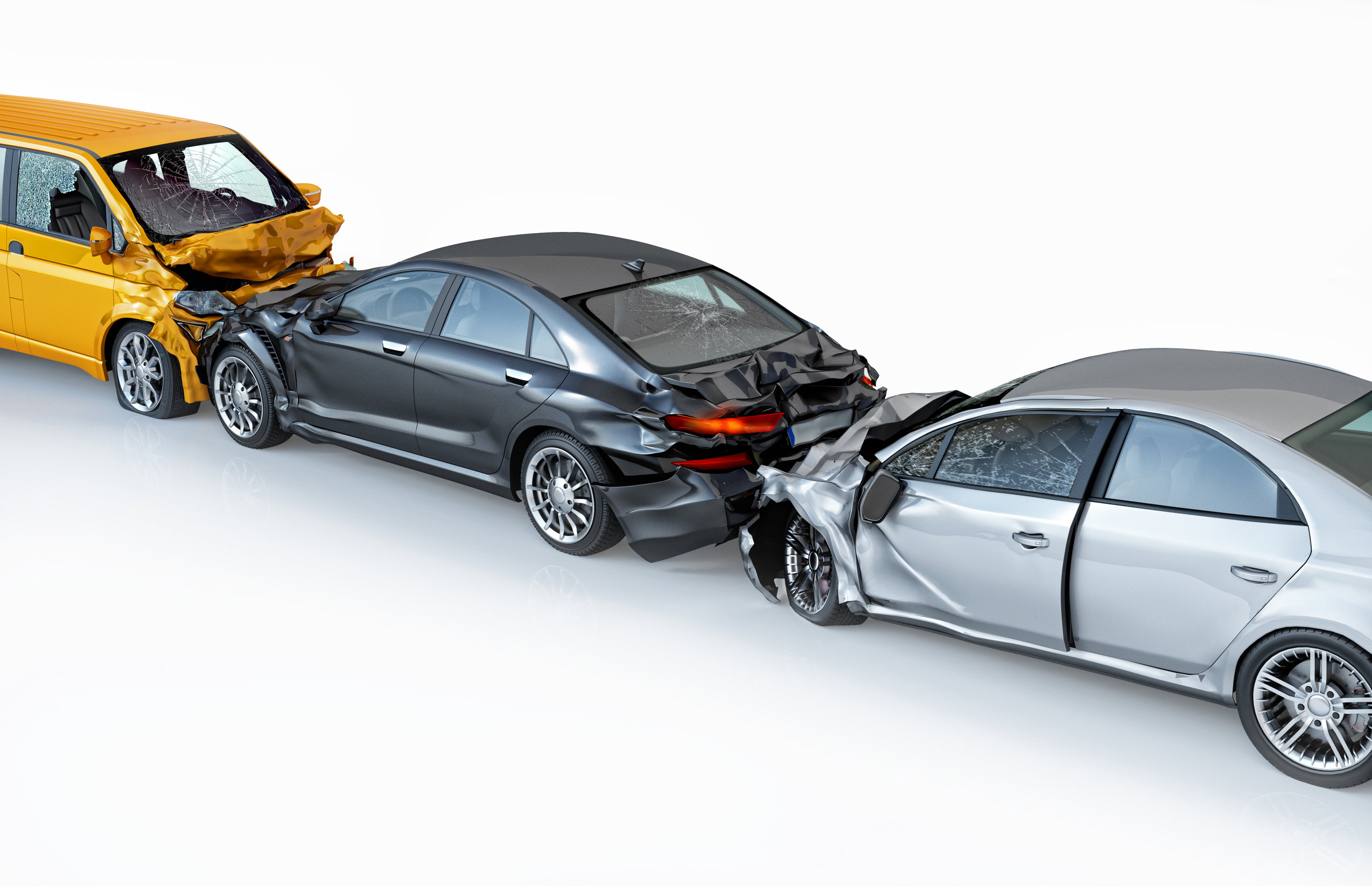 Who Is Responsible in a Three Car Rear-End Collision?